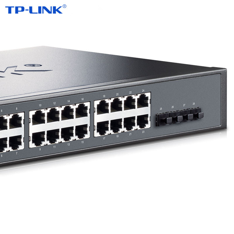 TP-LINK TL-SG5428 全千兆24口+4SFP光口三层网管交换机网络监控-阿里巴巴