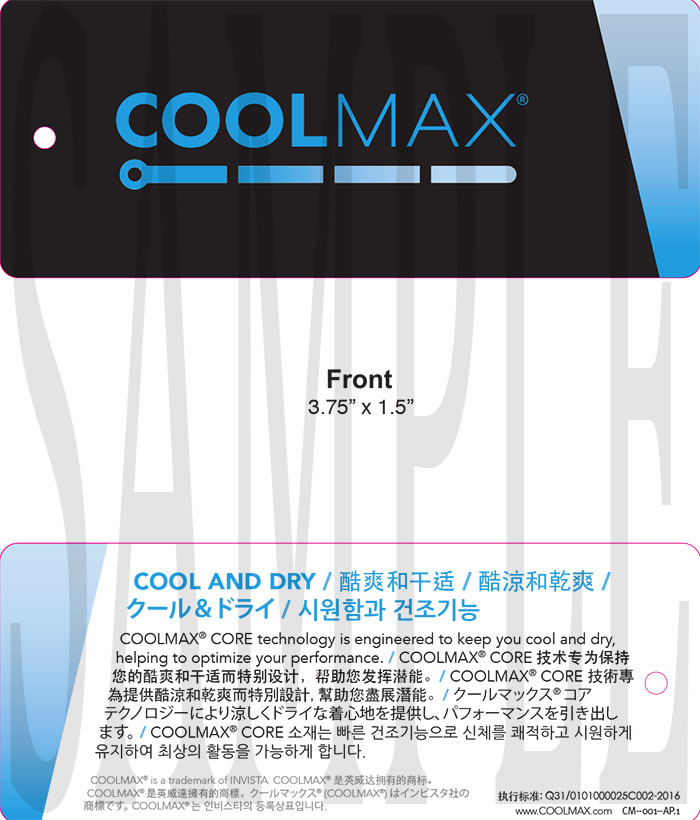 杜邦INVISTA英威达COOLMAX吊牌涤纶吸湿排汗速干蜂窝布针织面料-阿里巴巴