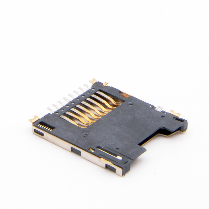 现货供应 PROCONN 钜航MSPN09-A0-4000自弹外焊式TF卡座 高度1.5H-阿里巴巴