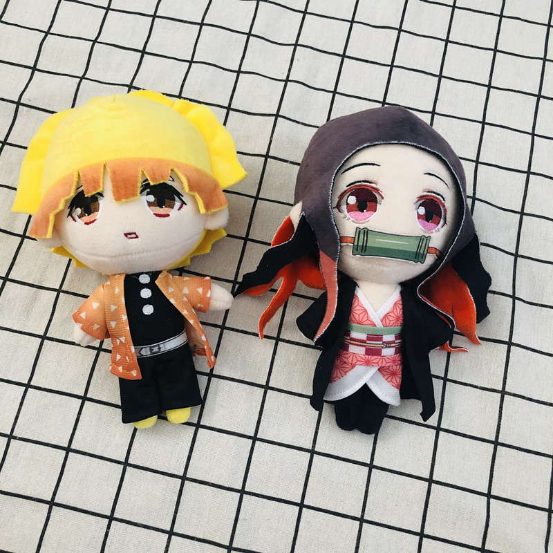 二次元动漫周边鬼灭之刃灶门炭治郎祢豆子我妻善逸毛绒公仔现货-阿里巴巴