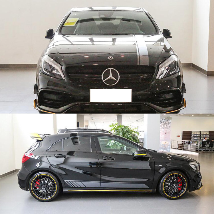 Mercedes A45 car stickers Dark Night Thunder version GLA45 flower C63 ...