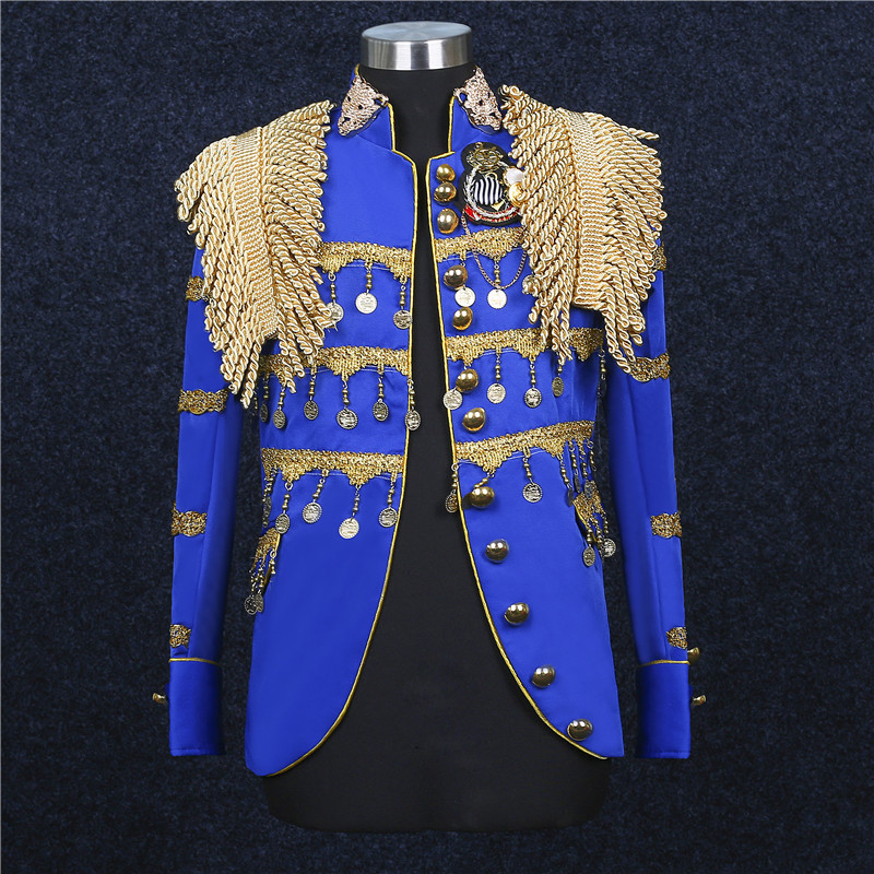 Men's jazz dance coats band singers dance jackets gig perform jackets ...