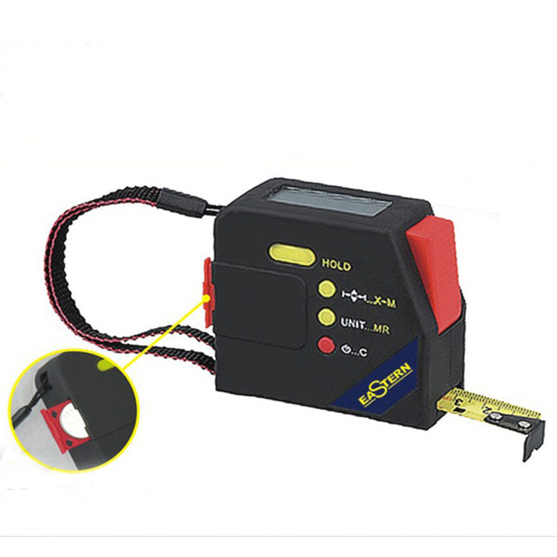 进口数显卷尺电子尺5米盒尺5m钢卷尺高精度测距仪木工测量尺防摔-阿里巴巴