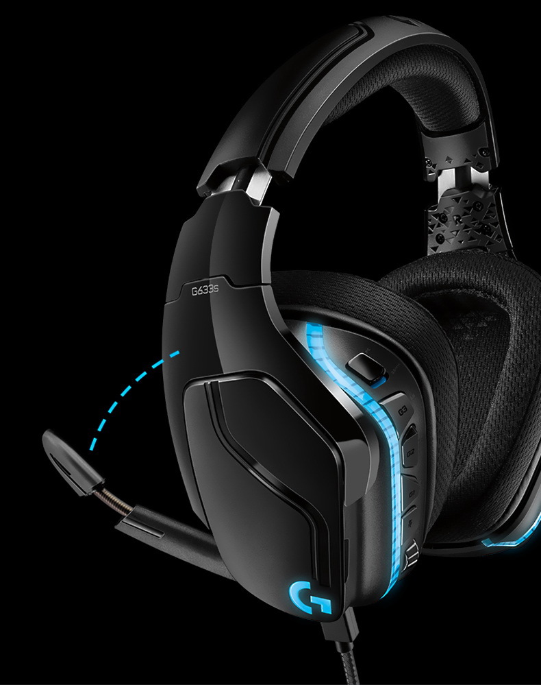 Logiteck/罗技G633S有线USB电竞耳机 头戴式7.1环绕RGB游戏耳麦-阿里巴巴