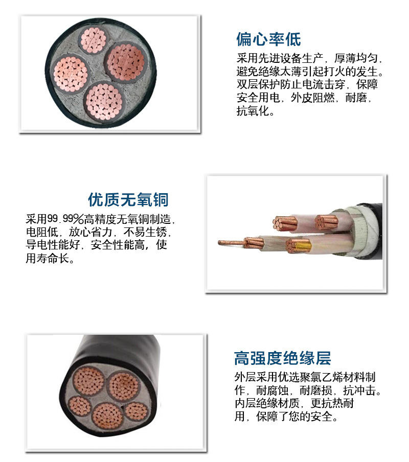 WDZN-YJY(E)3*16+1低烟无卤阻燃耐火电缆WDZBN-YJY22-3*10+2电缆-阿里巴巴