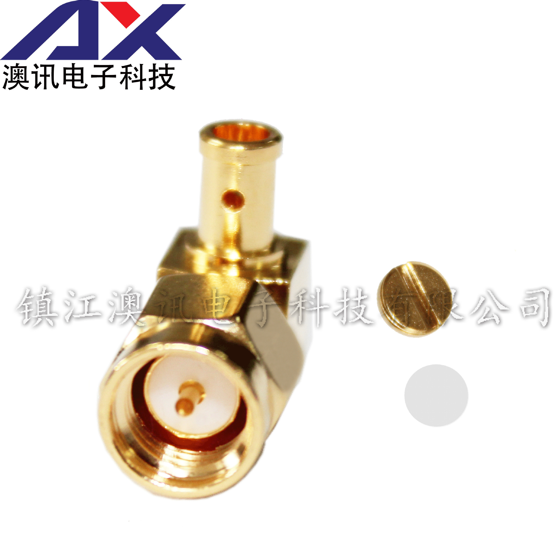 工厂SMA射频连接器 SMA-JWB2 90度弯式公头 接RG405/316/174线缆-阿里巴巴