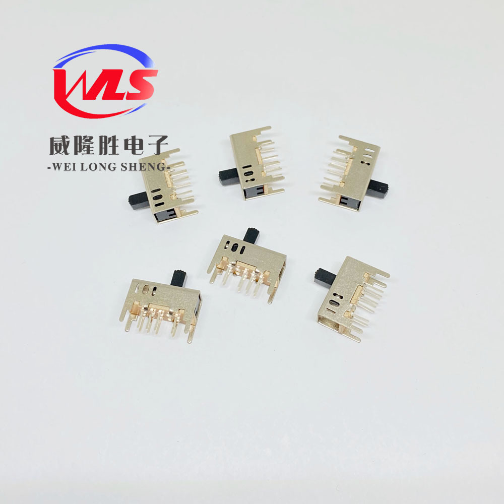 Wls 拨动开关厂家直销 SS23D03 小型滑动开关2排3档 立式8脚-阿里巴巴