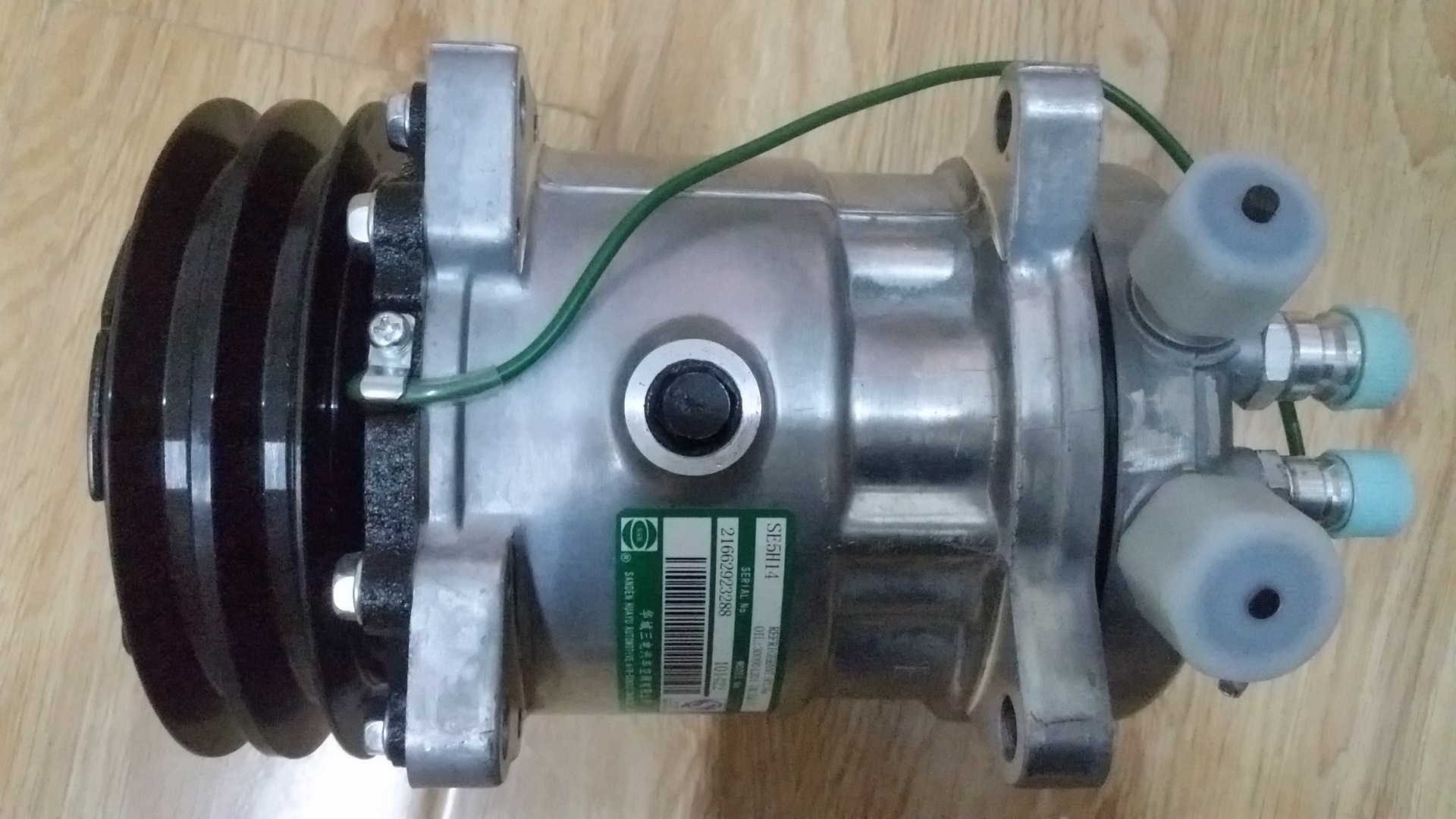 华域三电汽车空调有限公司SE5H14 101422 24V 压缩机-阿里巴巴