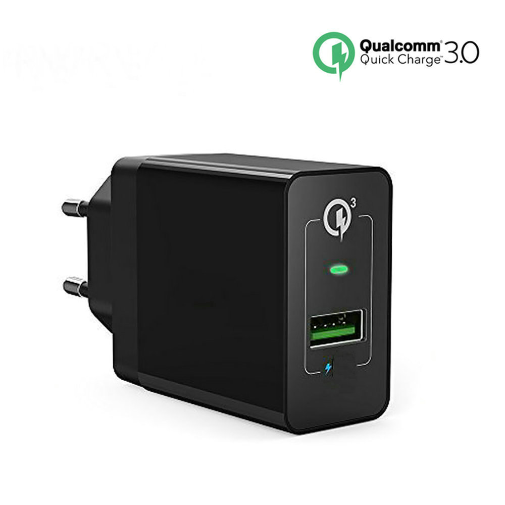 单口QC3.0快充手机充电器美规高通QC3.018W手机充电器墙充充电器-阿里巴巴