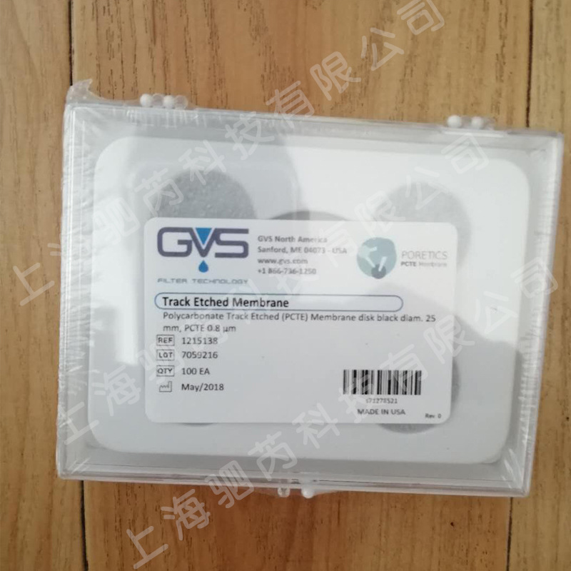 GVS孔径0.8um黑色PCTE膜核孔膜聚碳酸酯膜1215138-阿里巴巴