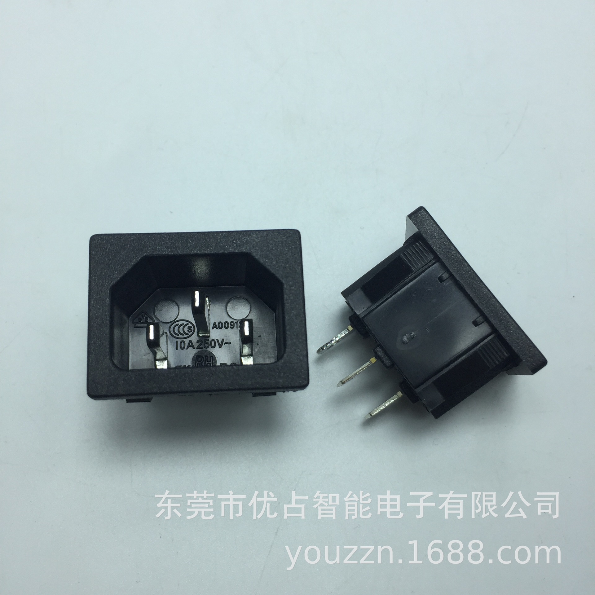 优占智能供应电器插座 电源插座 卡入式品字公座 R-301SN 插座-阿里巴巴