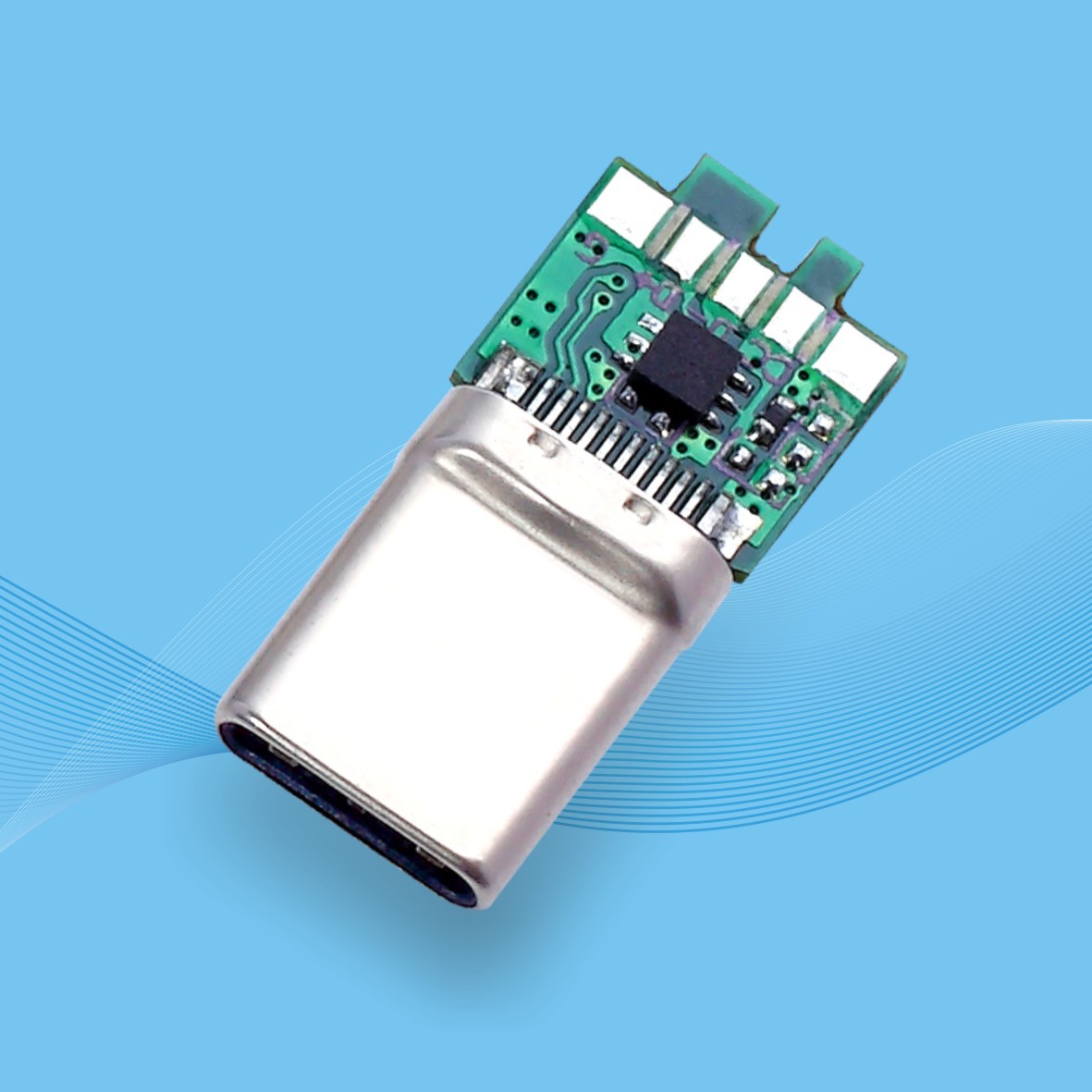 工厂直营Type c3.0 PD快充公头带PCB板 USB 3.0 公头 快充连接器-阿里巴巴