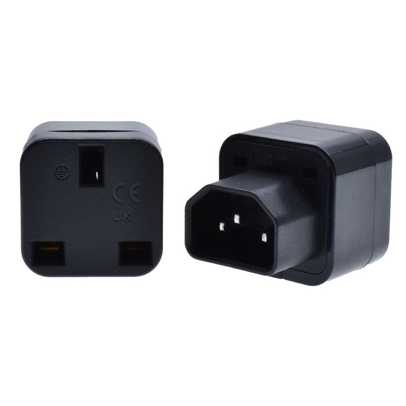 PDU专用转换插头UPS C13转英规插座 服务器IEC320-C14插头UK-320-阿里巴巴