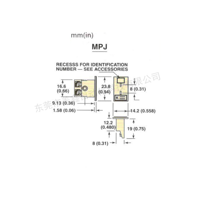 热电偶MPJ-K-F面板插座黑色MPJ-J-F蓝色MPJ-T-F紫色MPJ-E-F-阿里巴巴