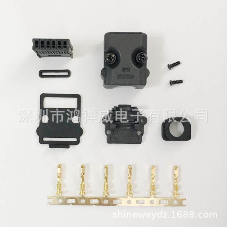 安川系列伺服插头6芯 SM-1700 J17-06FMH-7KL-1M-CF Y-1700-阿里巴巴