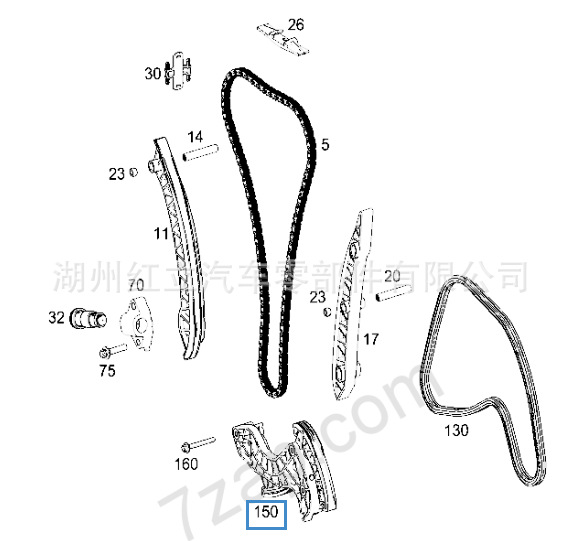 适用奔驰M271发动机正时修包2710501400相位调节器VVT 0009932176-阿里巴巴