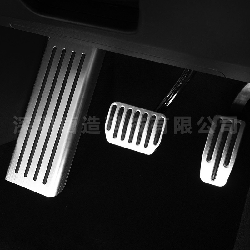 特斯拉适用Tesla Model 3油门踏板刹车脚踏板休息踏板防滑侧踏板-阿里巴巴