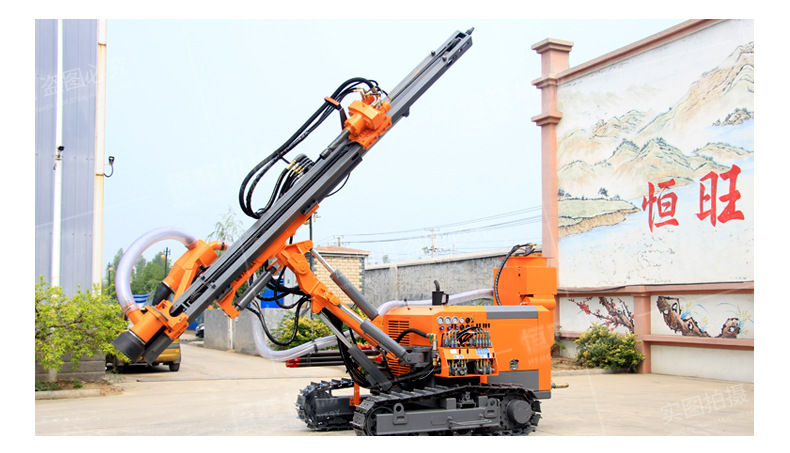 潜孔钻机 爆破钻孔开山凿岩一体式潜孔钻车矿山隧道打孔 潜孔钻机-阿里巴巴