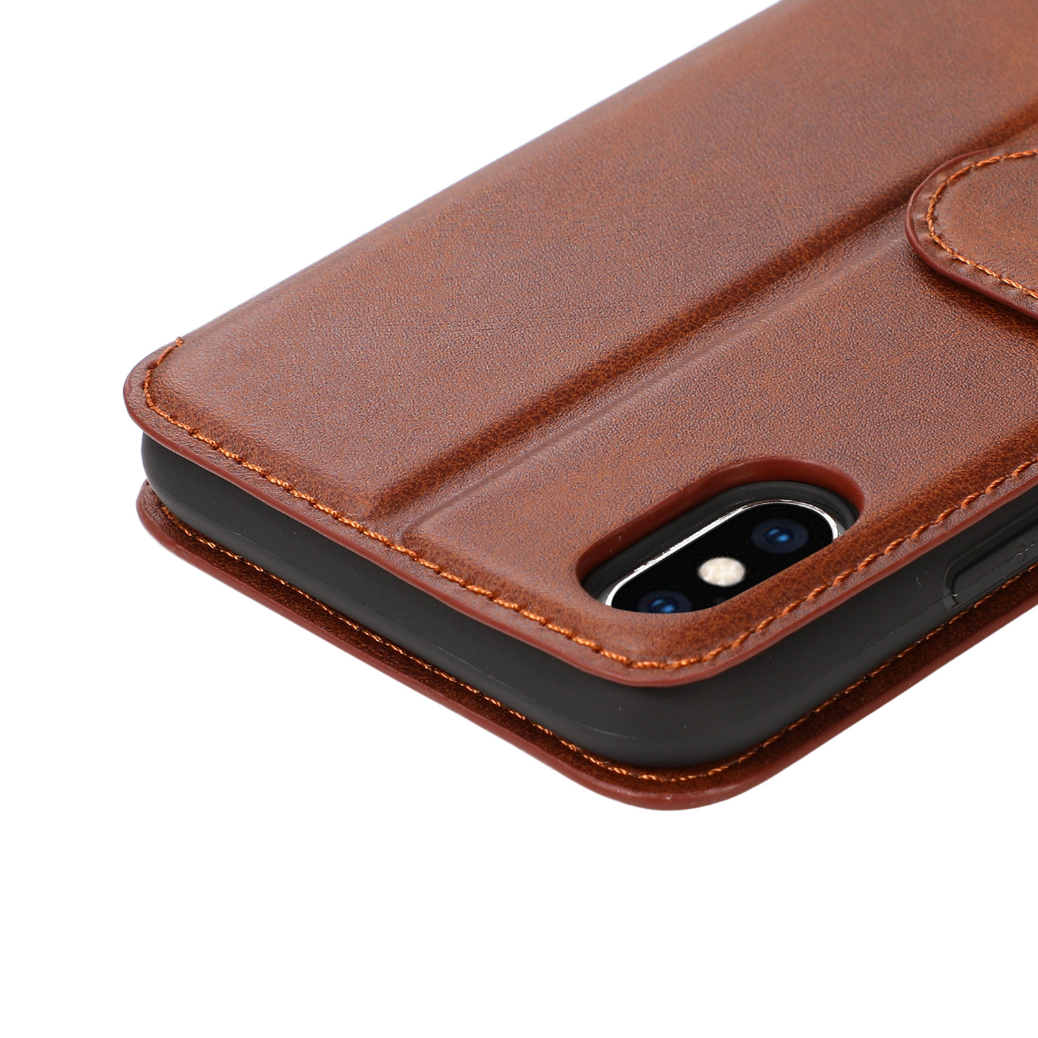 适用iPhone13手机皮套小牛纹XR超薄左右开皮套苹果11保护套钱包式-阿里巴巴