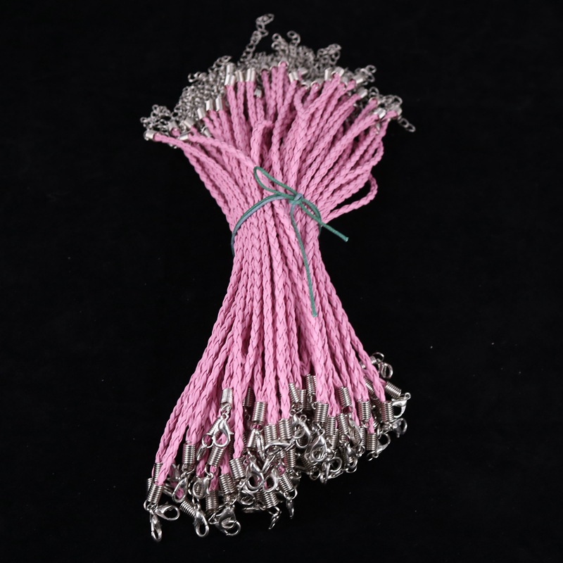 编织皮绳手链PU多色编织手链3MM PU编织皮绳手链吊坠-阿里巴巴