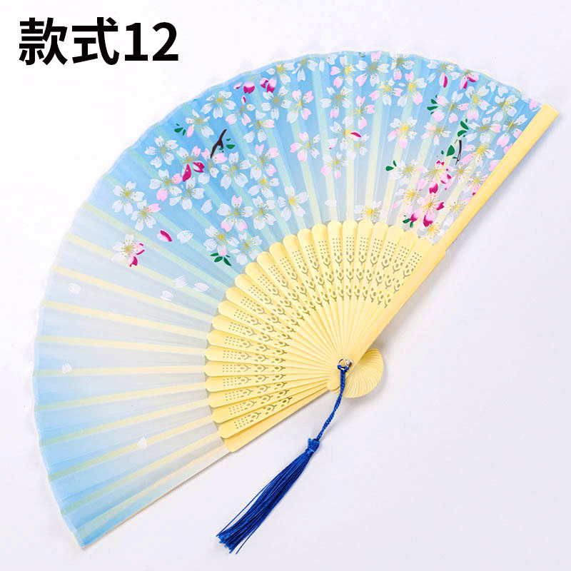 7 inch hanfu fairy dress folding fan Chinese wind female Japanese style ...