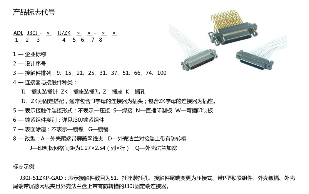 爱得乐/ADL J30J-9TJW J30J压接系列微矩形电连接器厂家销售-阿里巴巴