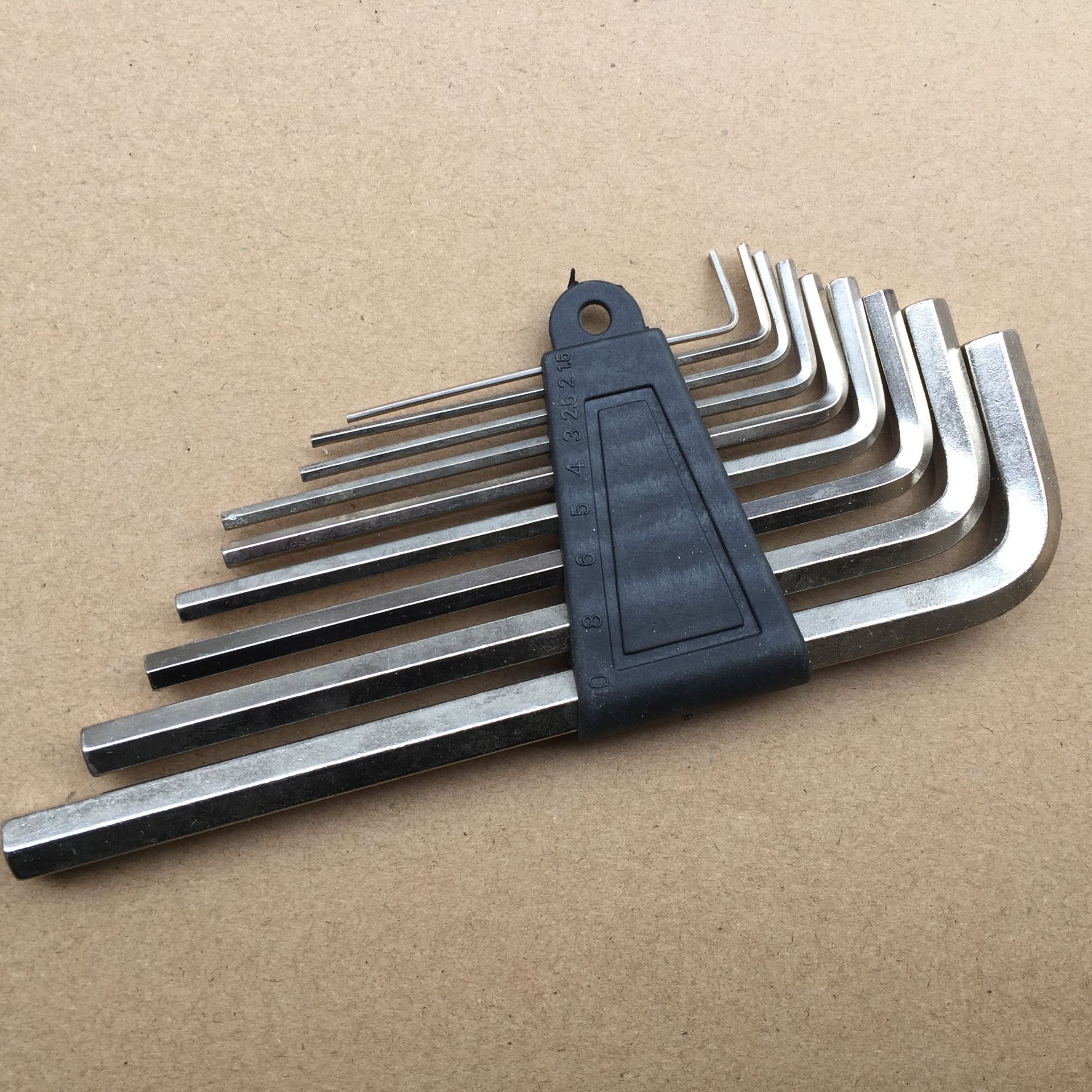 加长六角匙配套镀镍套装内六角扳手9件套平头L型高强度内六角工具-阿里巴巴