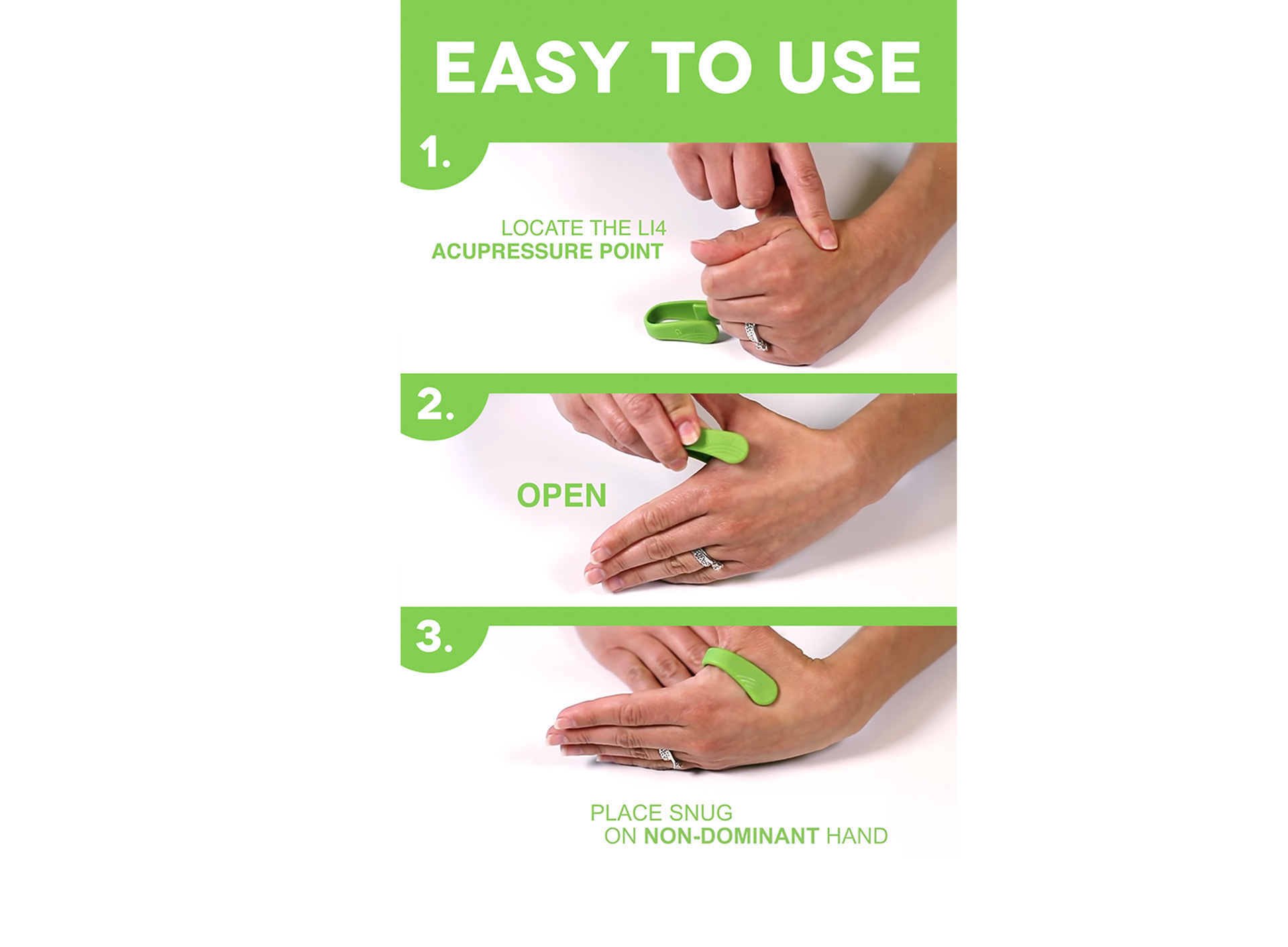 Aculief 虎口穴按摩夹多功能穴位按摩器 缓解压头痛经络按摩夹-阿里巴巴