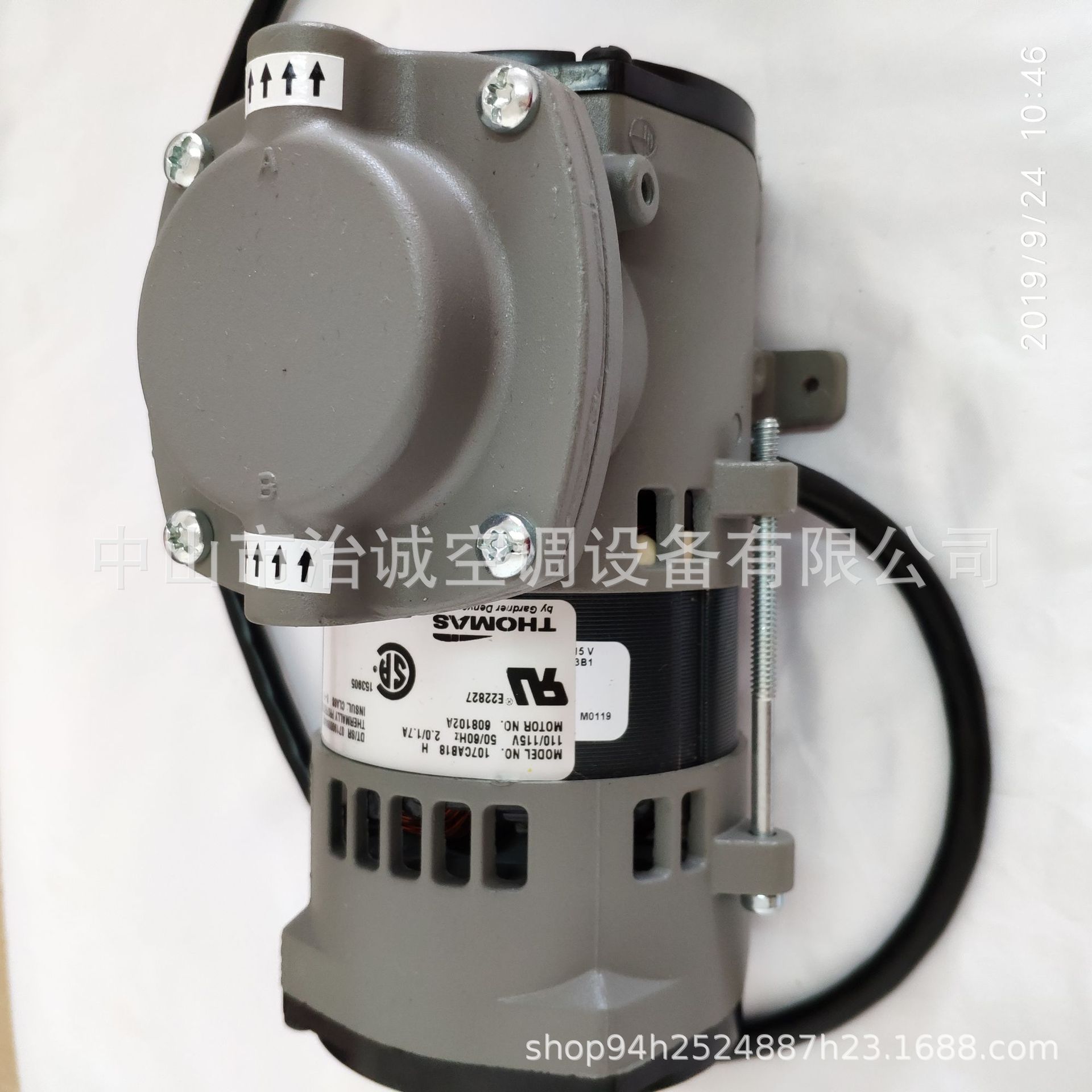 Thomas 107CAB18 H 110V离心机排气泵 PMP02057真空泵排气泵-阿里巴巴