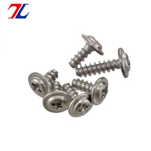 〖M2M2.6M3M4〗304不锈钢圆头/盘头带垫平尾自攻螺丝钉自带垫螺丝-阿里巴巴