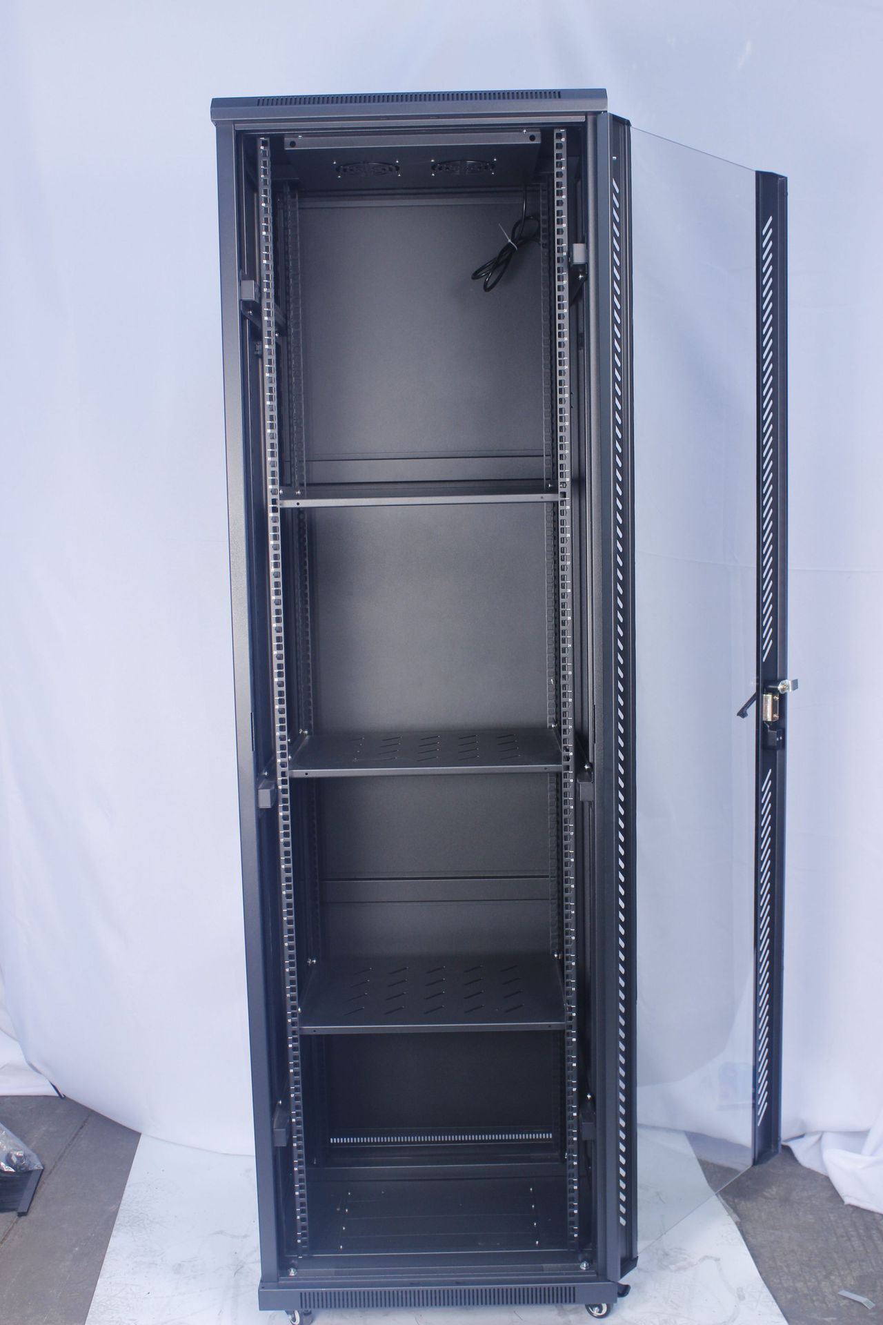 美度网络机柜 厂家直销42u玻璃门19寸标准服务器机柜2米立式机柜-阿里巴巴