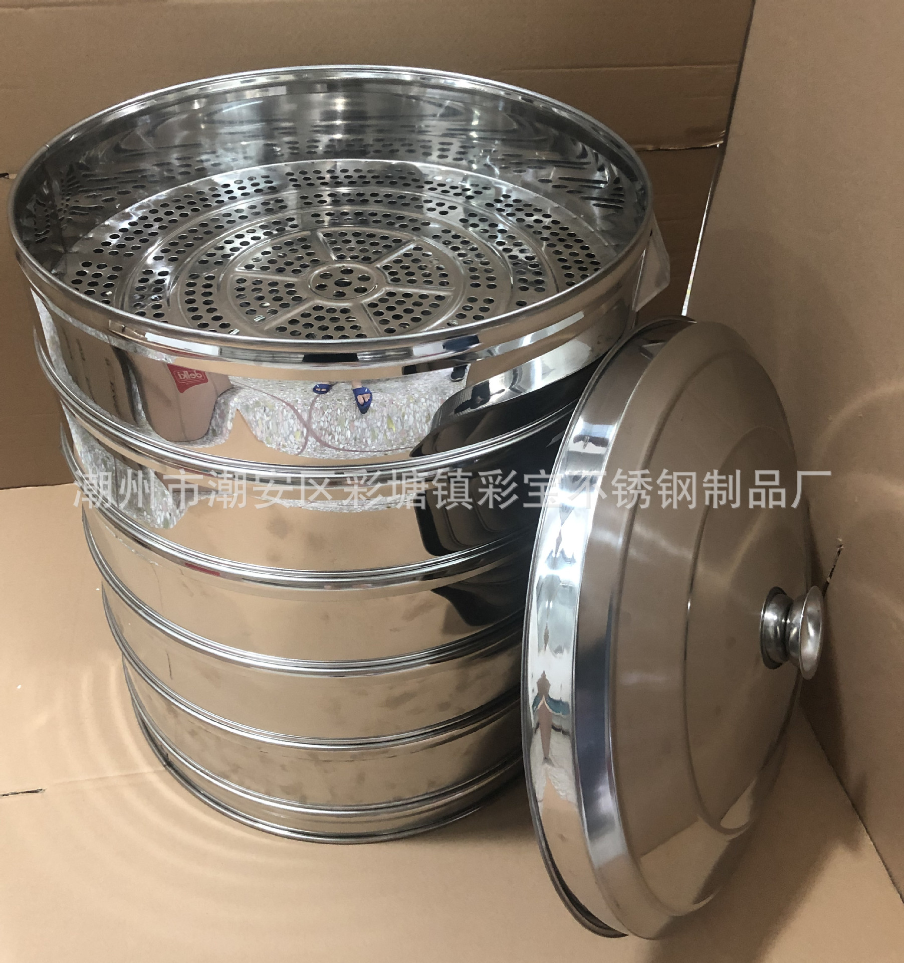 加厚蒸笼商用不锈钢蒸笼家用多层特大号蒸包子蒸馒头的蒸锅大容量-阿里巴巴