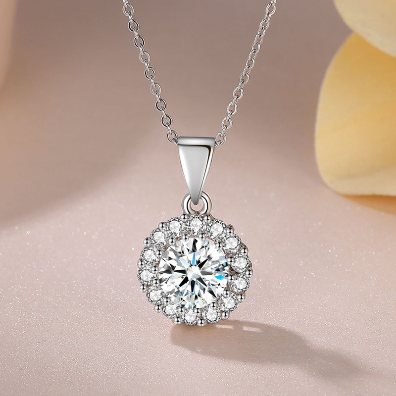 Dz072 one carat imitation diamond women's Pendant full diamond inlaid ...