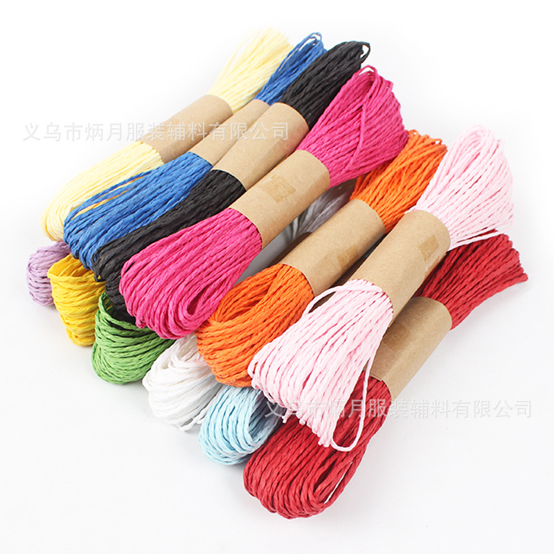 1mm彩色单股牛皮纸绳 吊牌纸绳 灯罩纸绳 包装diy纸绳-阿里巴巴