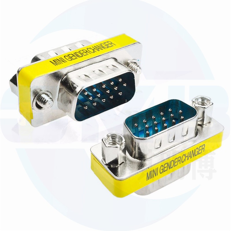 DB15三排 转接头VGA15针公对公母对母串口 H DB15现货mini GC-阿里巴巴