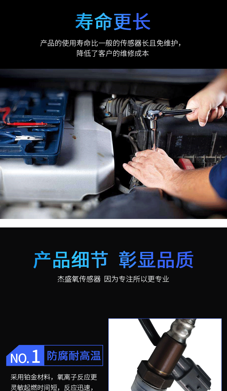 汽车配件适用于斯巴鲁森林人翼豹汽车前氧传感器 22641-AA381-阿里巴巴