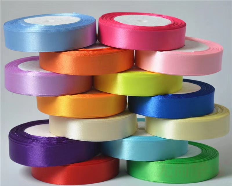 现货彩色丝带 单面涤纶缎带 丝带蝴蝶结 礼品烘焙包装捆绑彩带-阿里巴巴