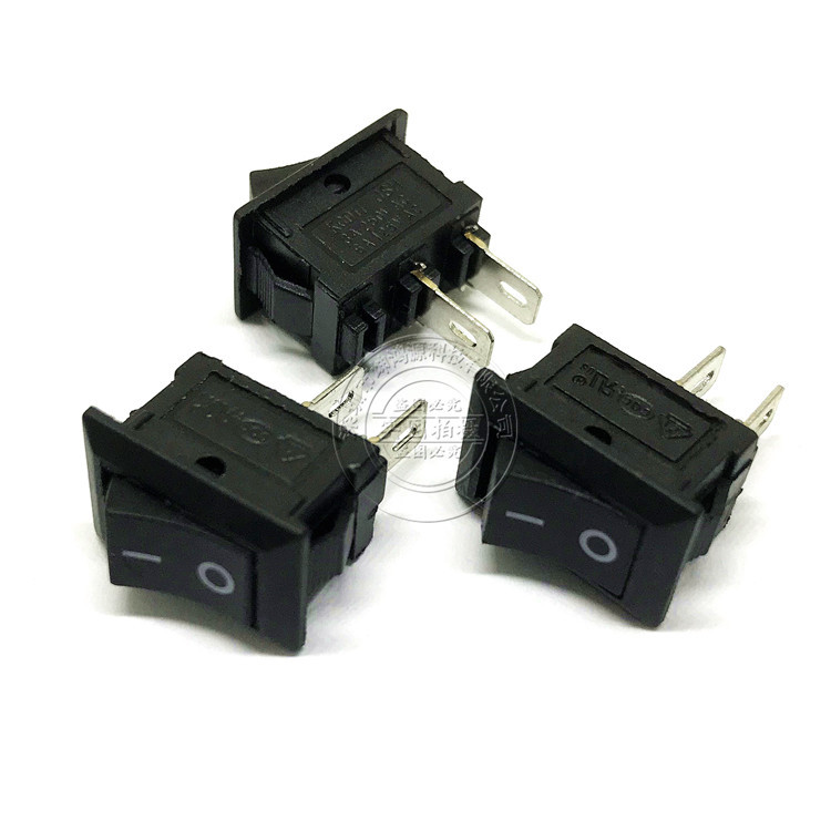 船型开关KCD11 10*15mm迷你微型黑色2脚2档船形翘板电源开关铜脚-阿里巴巴