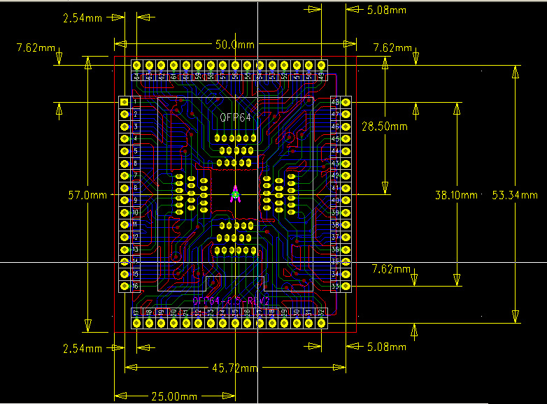批发STM32TQFP64-0.5烧录座LQFP64编程座IC转换插座 QFP64测试座-阿里巴巴