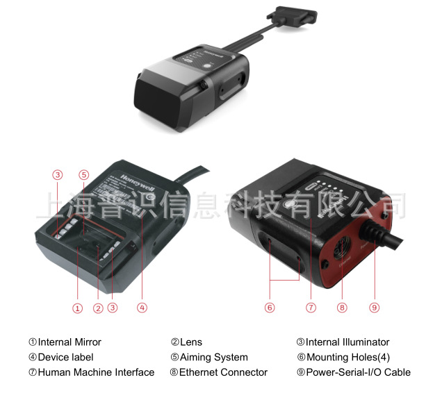 Honeywell HF800高性能工业固定式以太网读码器