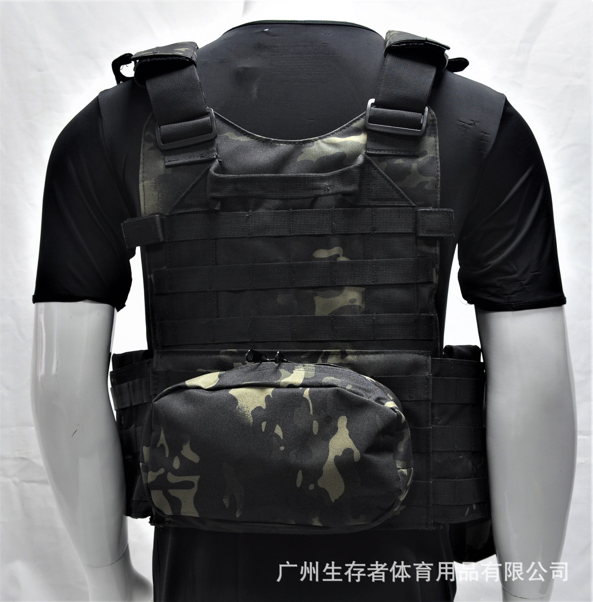 跨境专供6094战术吃鸡MOLLE背心 多功能轻量化CS特种兵迷彩背心-阿里巴巴