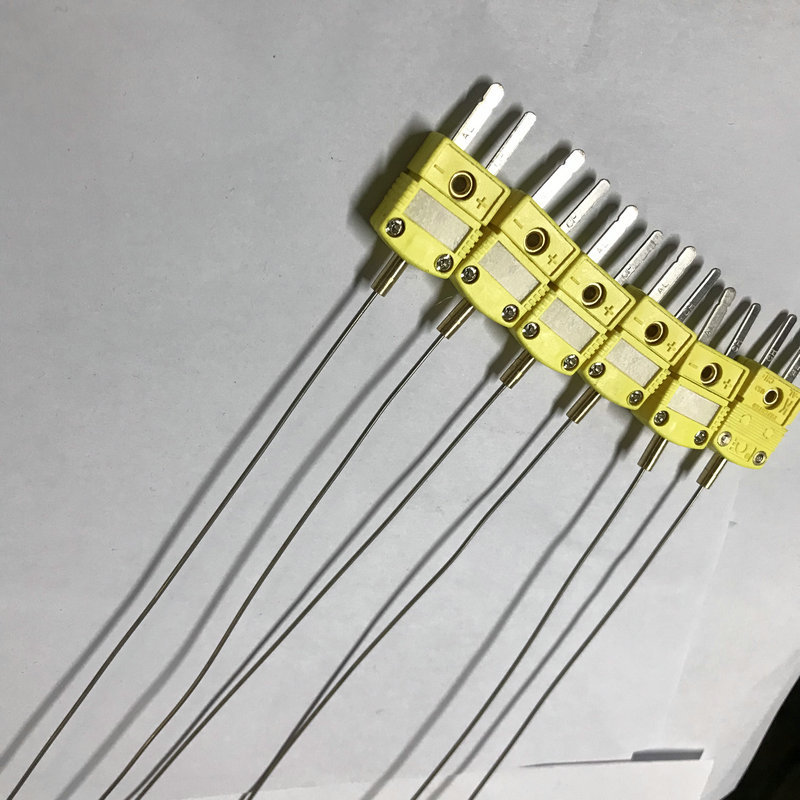 WRNK-171插头式K型铠装热电偶探针温度传感器实验插头可弯曲使用-阿里巴巴