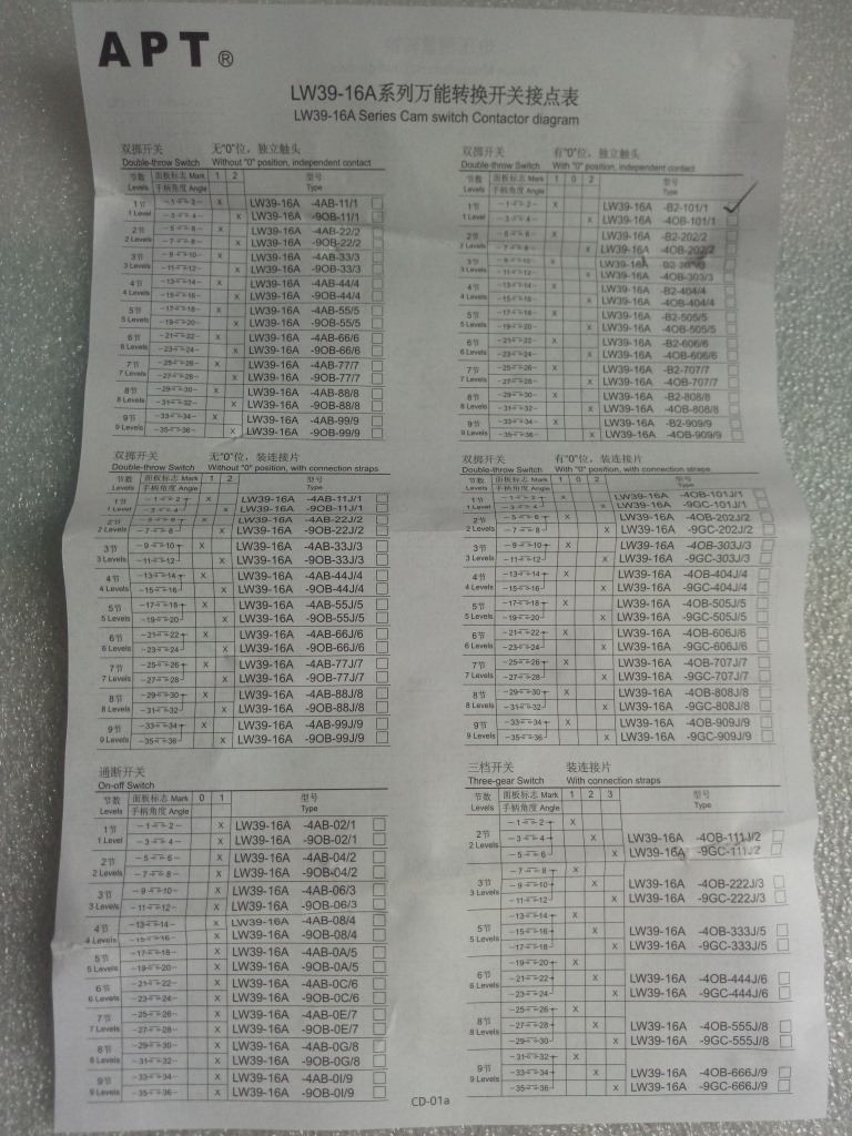 万能转换开关LW39-16A全系列原装APT三档自复位组合开关量大优惠-阿里巴巴