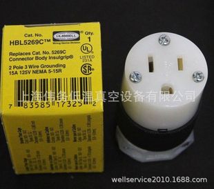 Hubbell HBL5269C CONNECTOR BODY 2 POL, 15A, 125 VOLT-阿里巴巴
