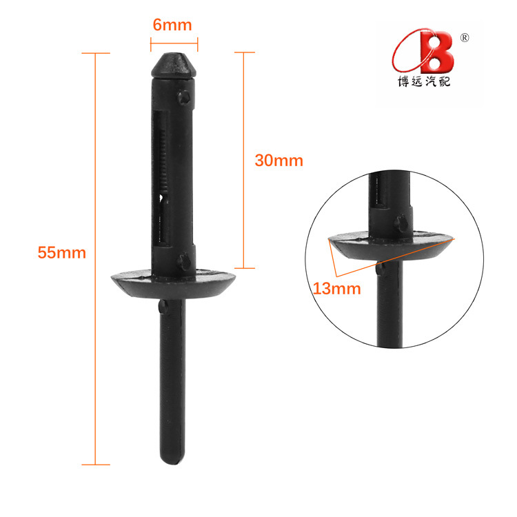 适用于吉普牧马人JK 6506007AA塑料铆钉黑色保险杠扣件-阿里巴巴