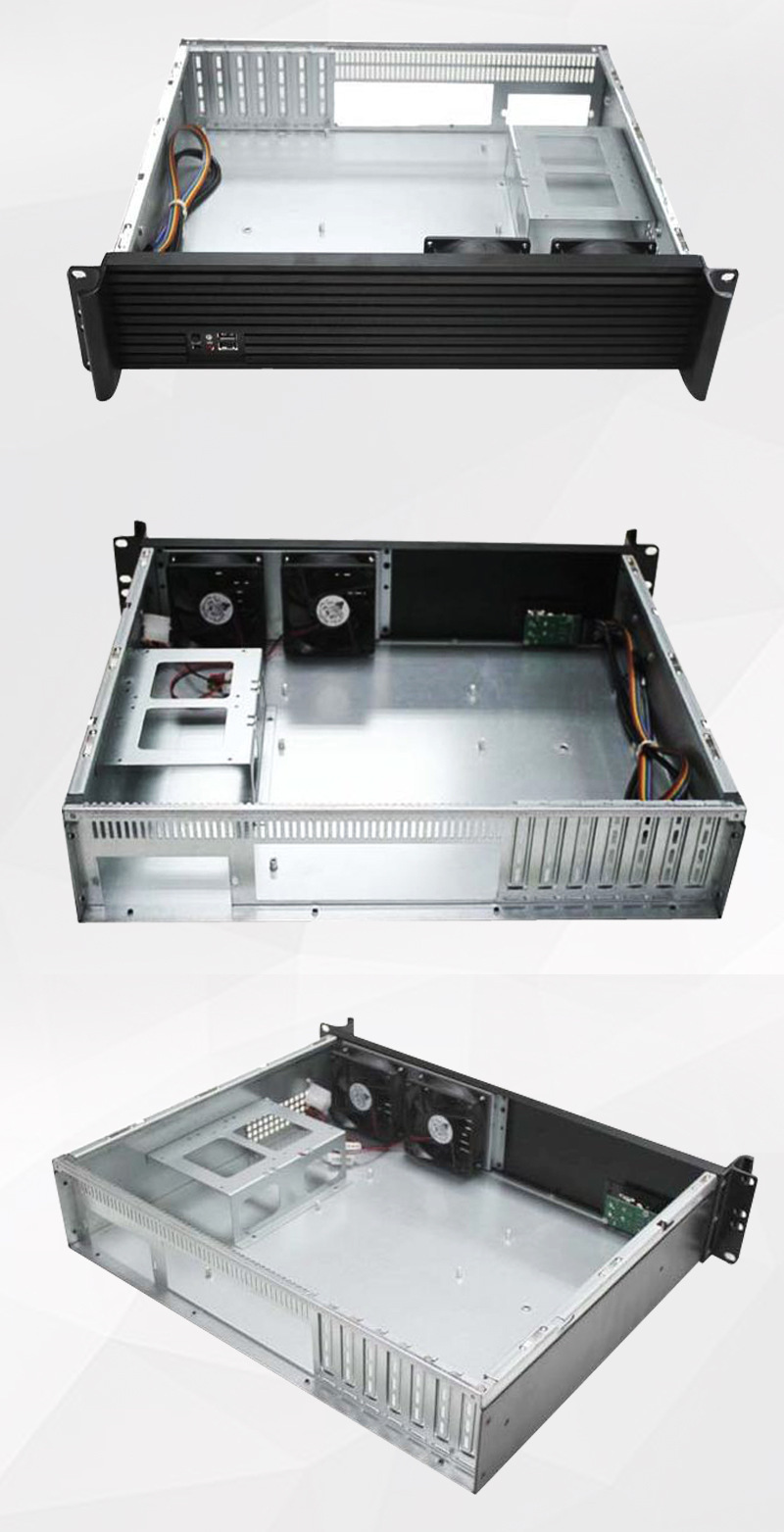 2U机架式机箱 超短2U机箱35CM深 防火墙机箱ROS路由机箱1U电源-阿里巴巴