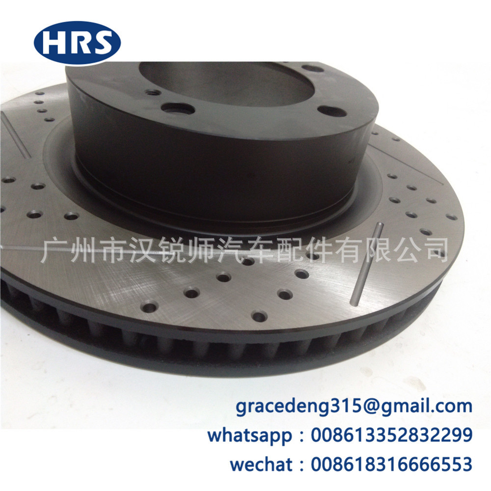 43512-60210适用于丰田兰德酷路泽GRJ200刹车盘带孔带槽炭黑面刹-阿里巴巴