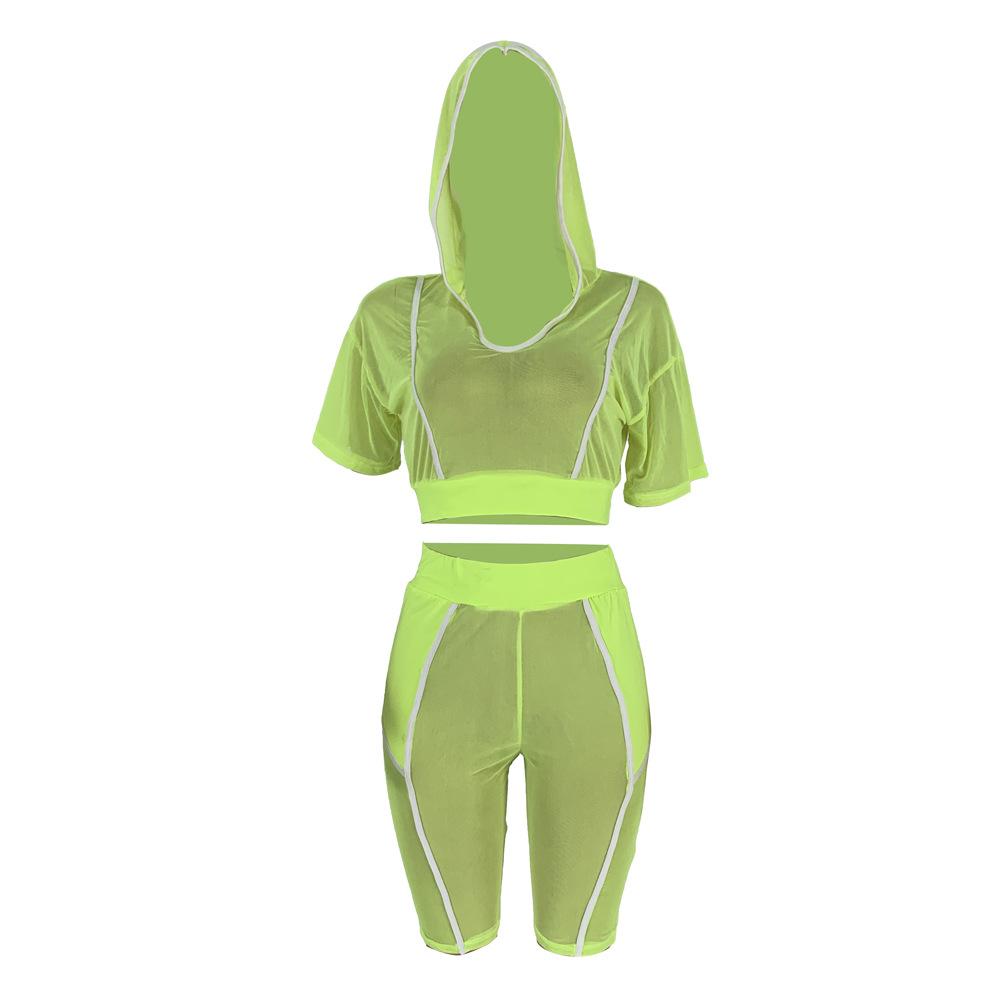 DN8245跨境2019夏季性感气质欧美女装拼接时尚休闲套装夜店服-阿里巴巴