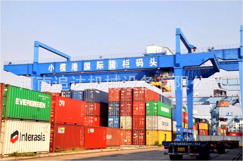 供应双梁行车 60吨轨道式集装箱龙门吊 双梁门式起重机 龙门吊-阿里巴巴