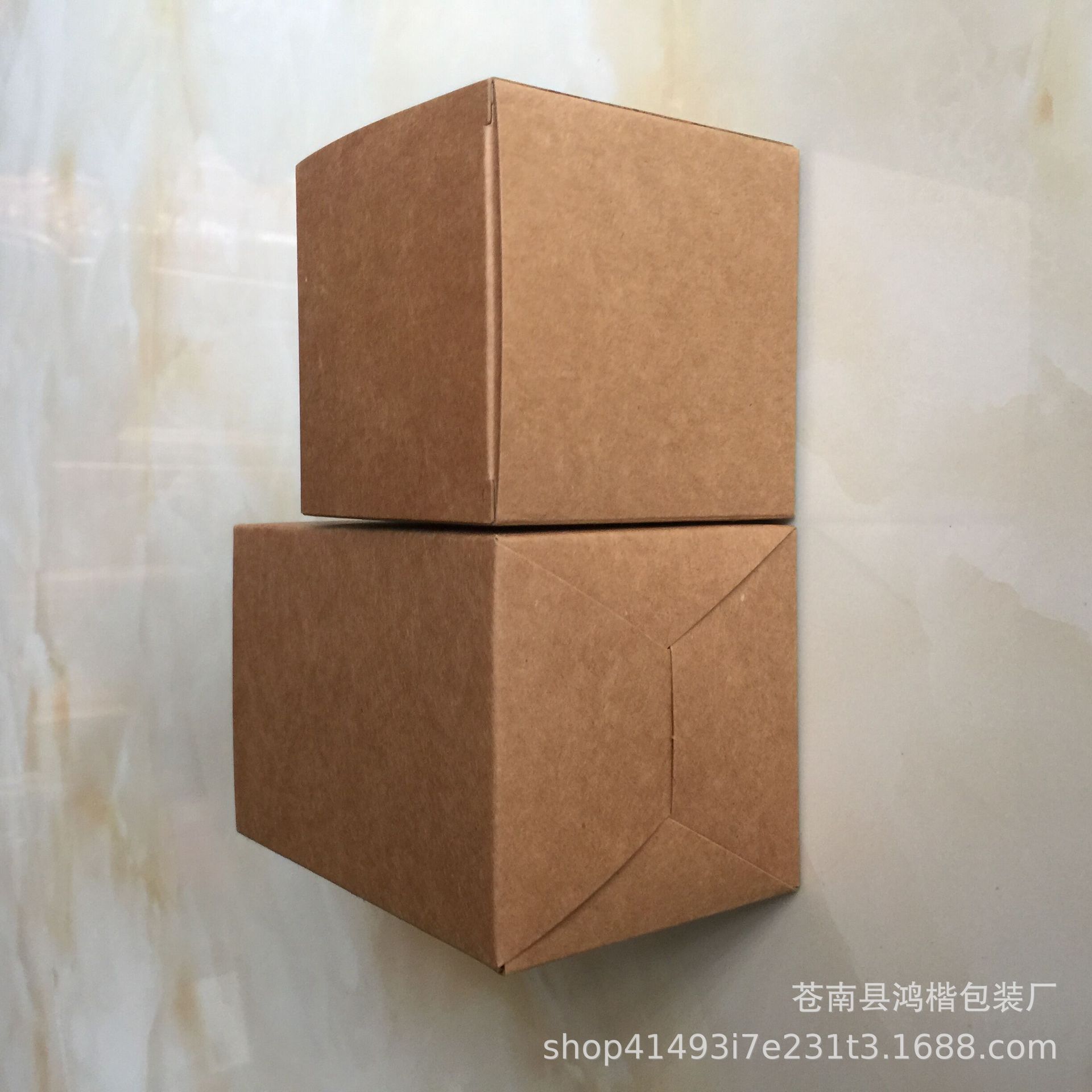 现货牛皮纸盒 翻盖折叠棕色牛皮纸盒 茶花茶叶包装盒-阿里巴巴